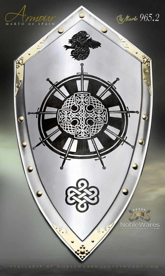 King Arthur's Roundtable Shield 965.2with natural steel finish by Marto ...