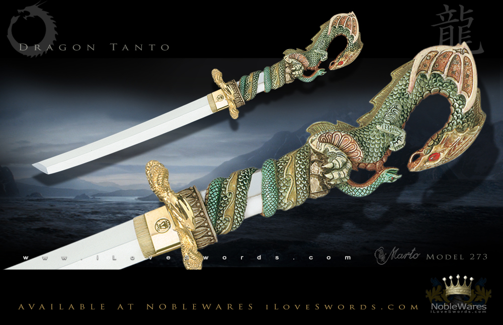 Dragon Tanto 273 Gold by Marto of Toledo Spain