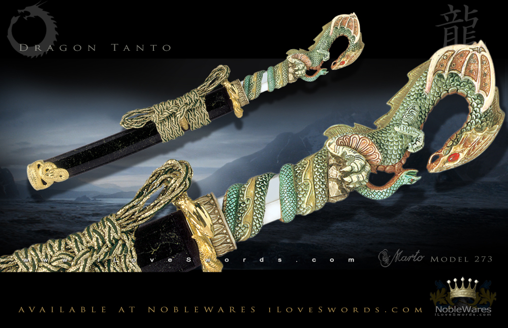 Dragon Tanto 273 Gold by Marto of Toledo Spain