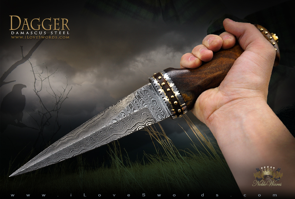Damascus Steel Dagger DM1076