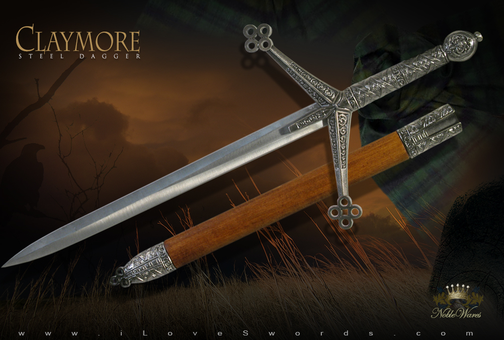 KE904 Scottish Claymore Steel Dagger